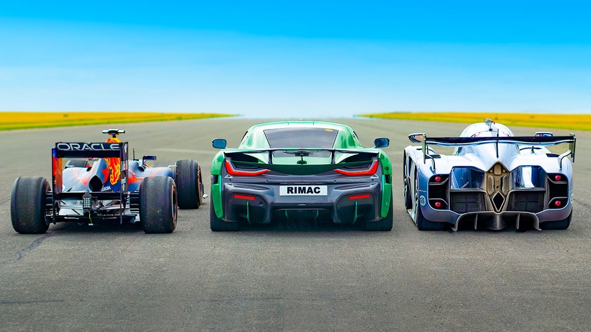 F1 Car vs World's FASTEST Hypercars: DRAG RACE - Luxury Cars Mag